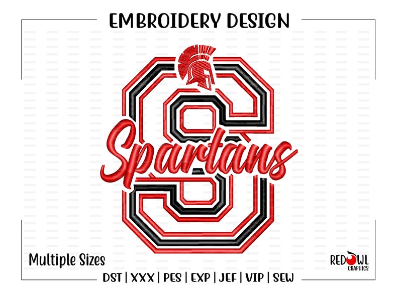 Spartan, Spartans, Embroidery Design, Mascot, School, Spartan ...