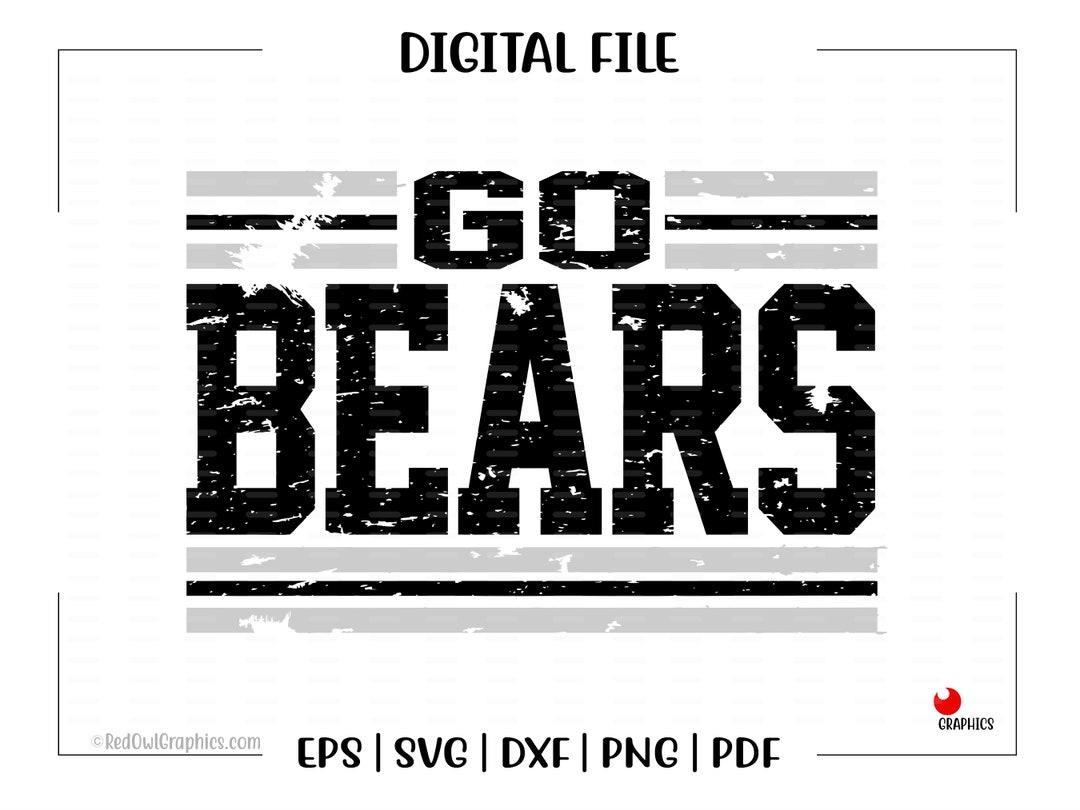 Bear Svg, Bears Svg, Bear, Bears, Go Bears Svg,clipart, Mascot, School ...