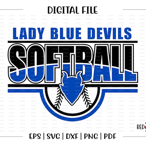Blue Devils Softball Png - Etsy