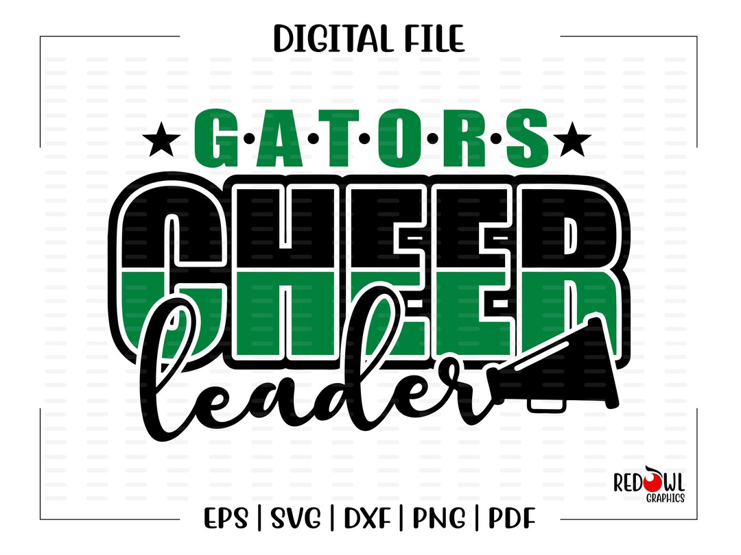 Cheerleader Svg, Cheer Svg, Gator, Gators, Cheer, Cheerleading, Clipart ...