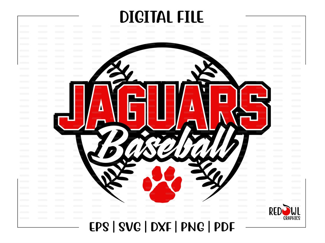 Jaguar Baseball Svg, Baseball Svg, Jaguar, Jaguars, Baseball, Vector ...