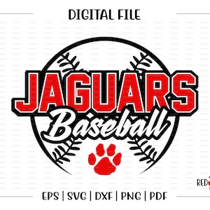 Jaguar Baseball Svg, Baseball Svg, Jaguar, Jaguars, Baseball, Vector ...