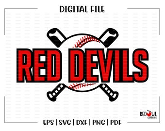 Red Devils Softball Png - Etsy