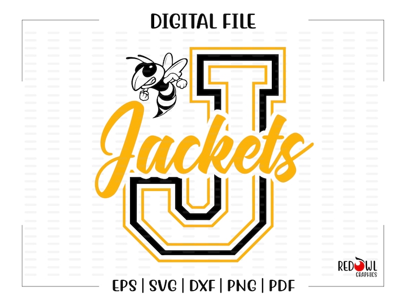 Jackets Svg, Yellowjackets Svg, Jacket, Jackets, Yellowjackets, Svg ...