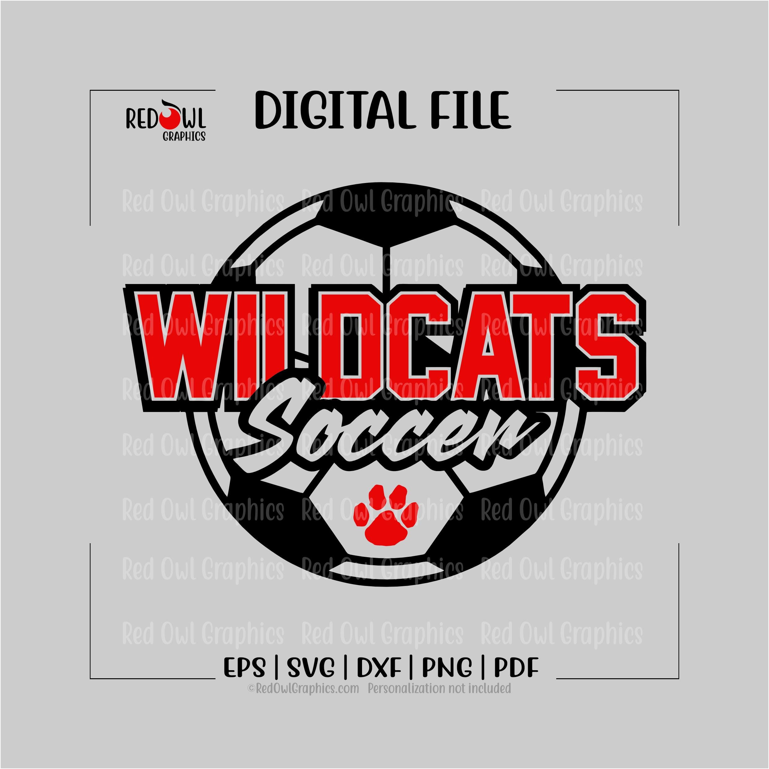 Soccer Svg, Wildcat Soccer Svg, Wildcat, Wildcats, Soccer, Svg, Dxf ...