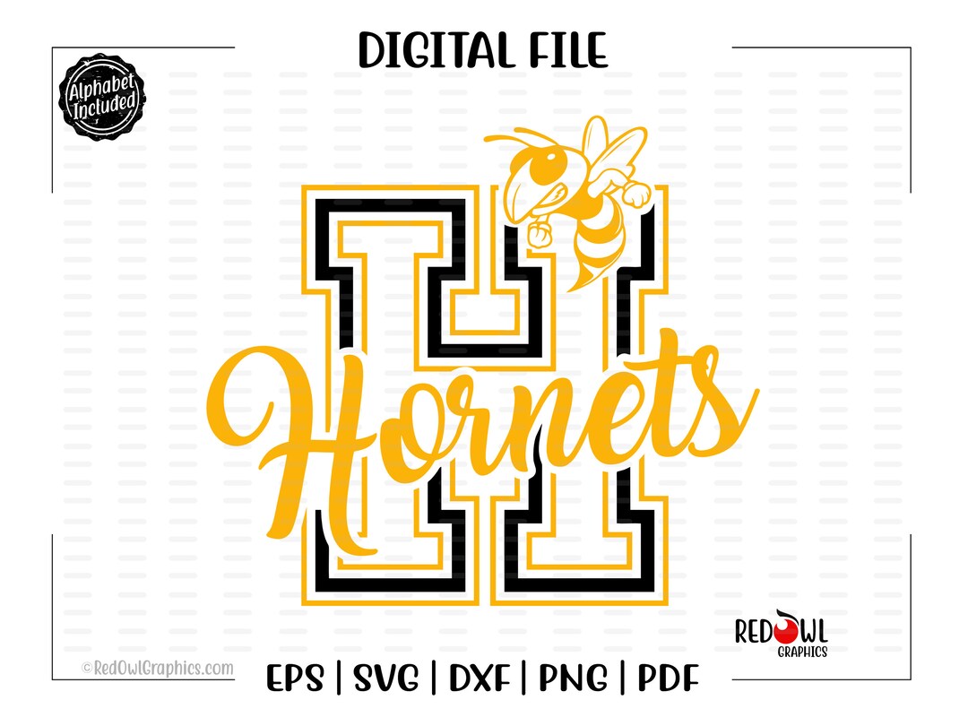 Hornet Svg, Hornets Svg, Hornet, Hornet, Mascot, School, Svg, Dxf, Eps ...