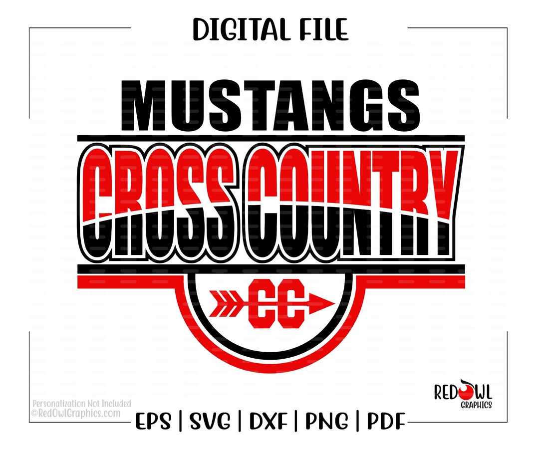 Cross Country Svg, Mustang, Mustangs, Cross Country, XC, CC, Svg, Dxf ...