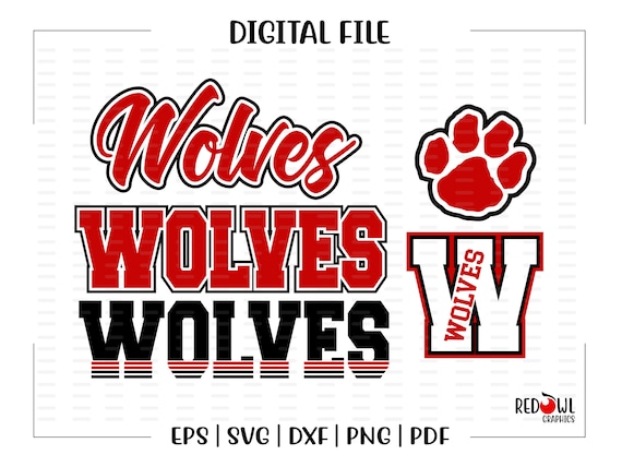 Wolves Svg Wolf Svg Wolves Wolf Script Text Clipart | Etsy