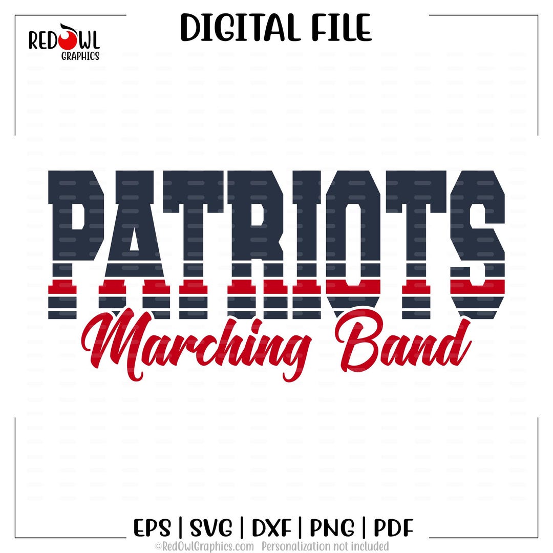 Marching Band Svg, Patriots Band Svg, Patriot, Band, Marching, Marching ...