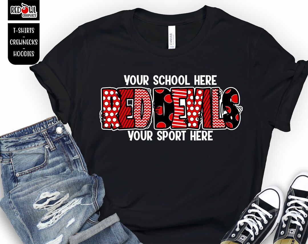 Red Devils Shirt Red Devil T-shirt Devil T-shirt - Etsy