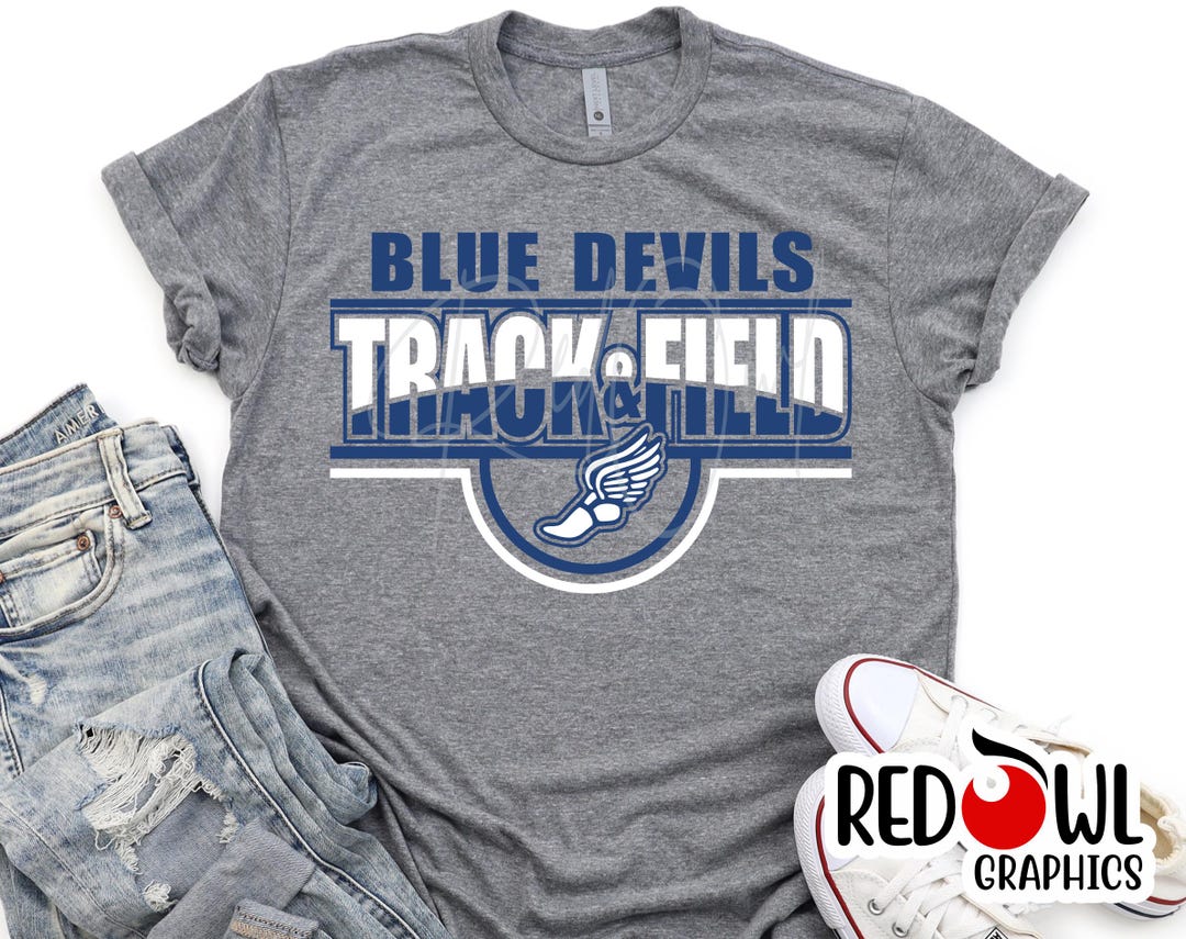 Track Shirt, Blue Devils Shirt, Blue Devil, Track, T-shirt, Sweatshirt ...