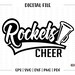 Cheerleader Svg, Cheerleading Svg, Rocket, Rockets, Cheer, Cheerleader ...