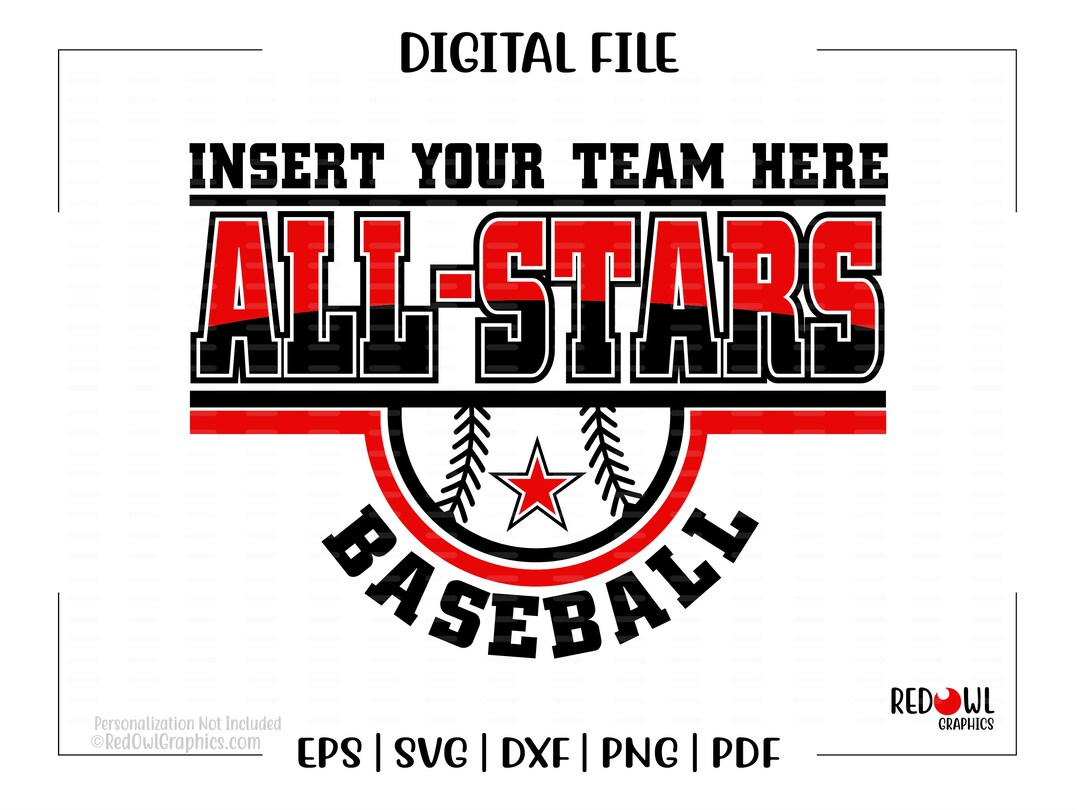 All Star Svg, All-star Svg, Baseball Svg, Baseball, All Stars, Allstar ...