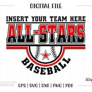 All Star Svg, All-star Svg, Baseball Svg, Baseball, All Stars, Allstar ...