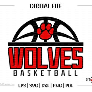 Basketball Svg, Wolves Basketball, Wolves, Wolf, Basketball, Svg, Dxf ...