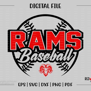 Rams Baseball Svg, Baseball Svg, Rams, Ram, Baseball, Vector, Clipart ...