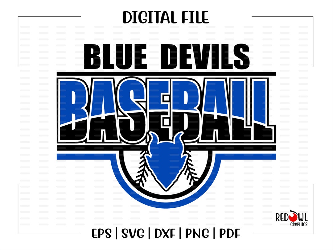 Baseball Svg, Blue Devil Baseball Svg, Blue Devil, Devil, Baseball, Svg ...