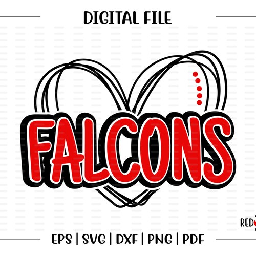 Falcons SVG Dxf Eps and Png Digital Cut File - Etsy