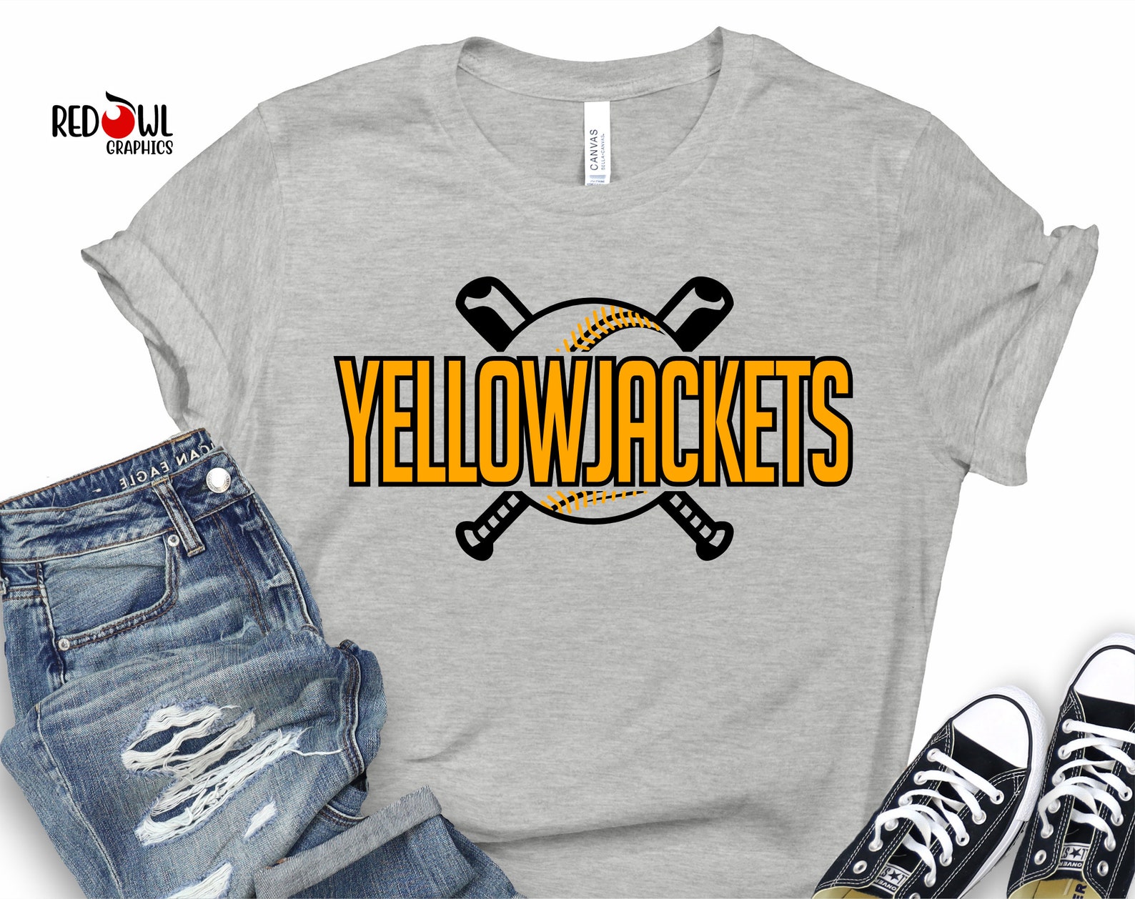 Baseball Shirt, Yellowjacket Shirt, Jacket, Yellow, Baseball, T-shirt ...