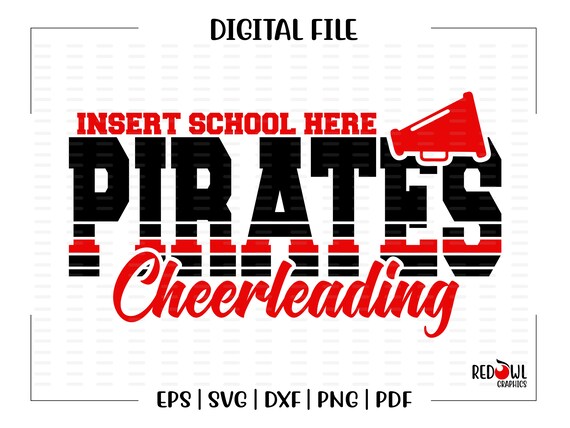 Cheerleader Svg Cheer Svg Pirate Pirates Cheer | Etsy