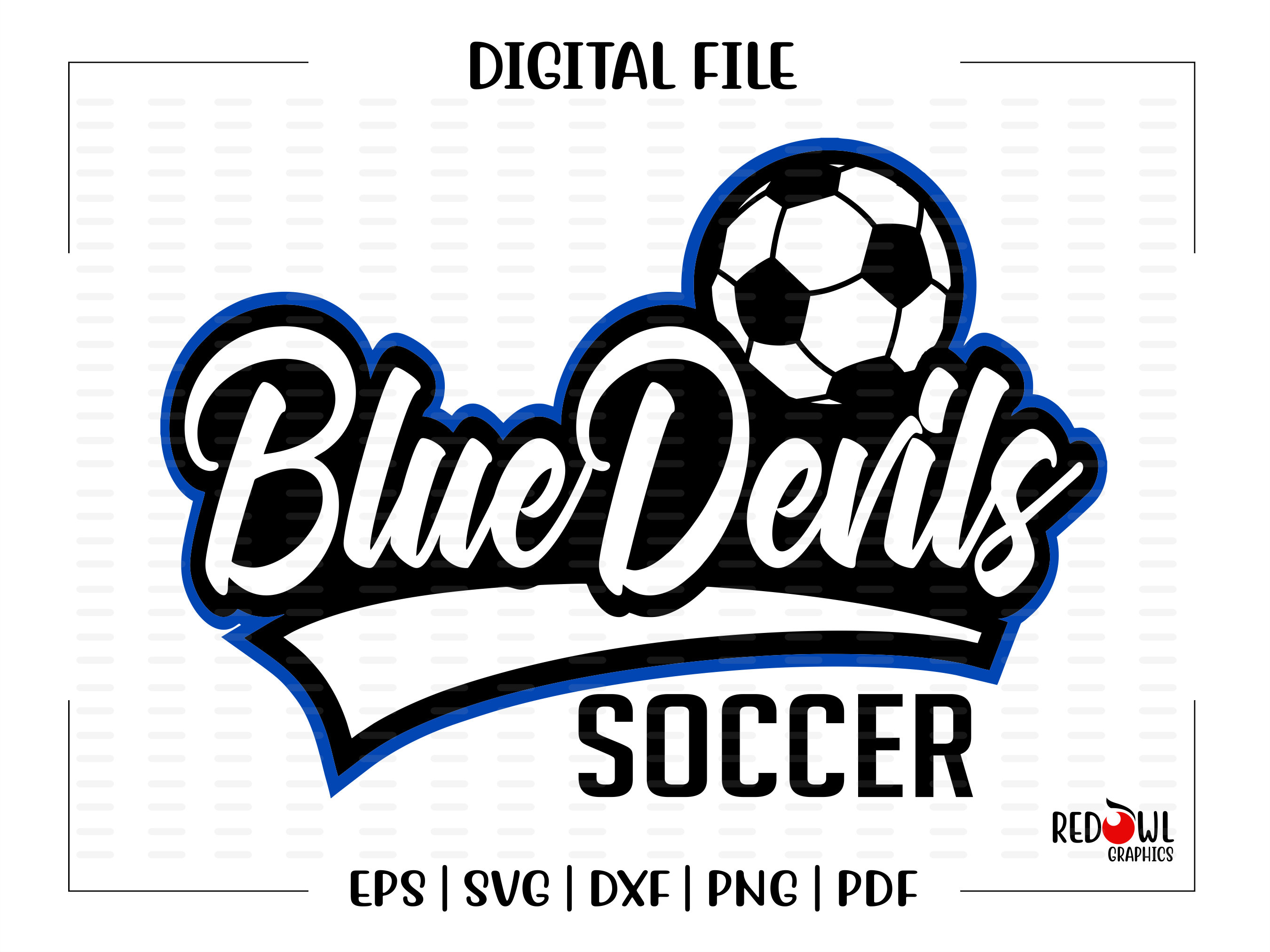 Blue Devils Soccer Logo