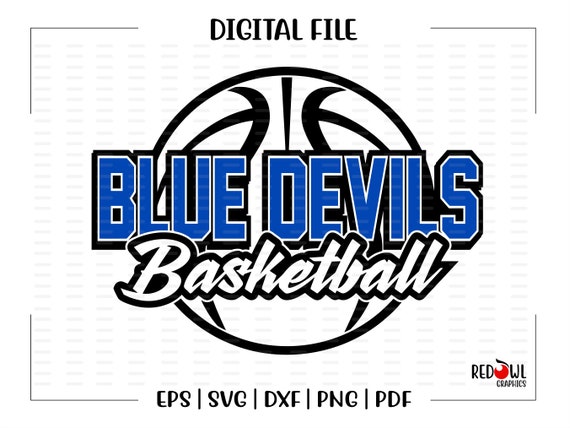 Basketball Svg Blue Devil Basketball Blue Devil Devil - Etsy