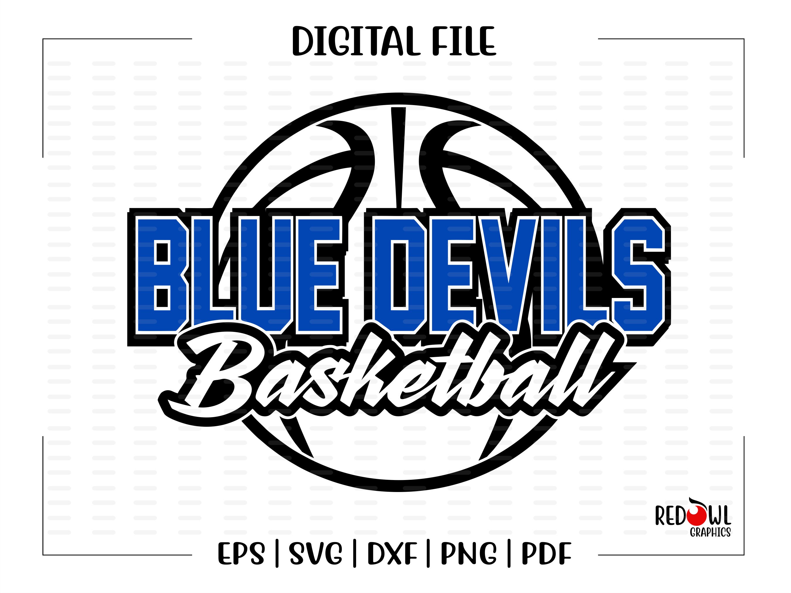 Basketball Svg Blue Devil Basketball Blue Devil Devil | Etsy