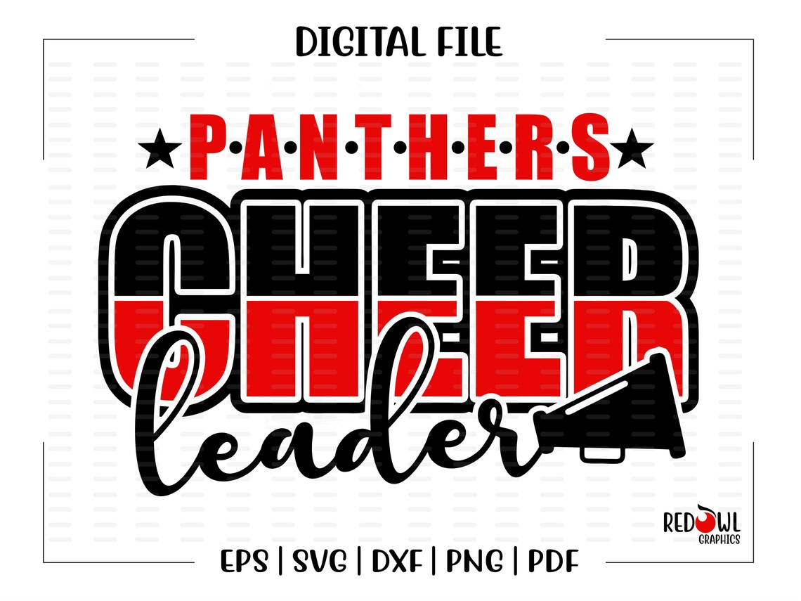 Cheer Svg Panther Cheer Svg Cheerleading Panther Panthers - Etsy