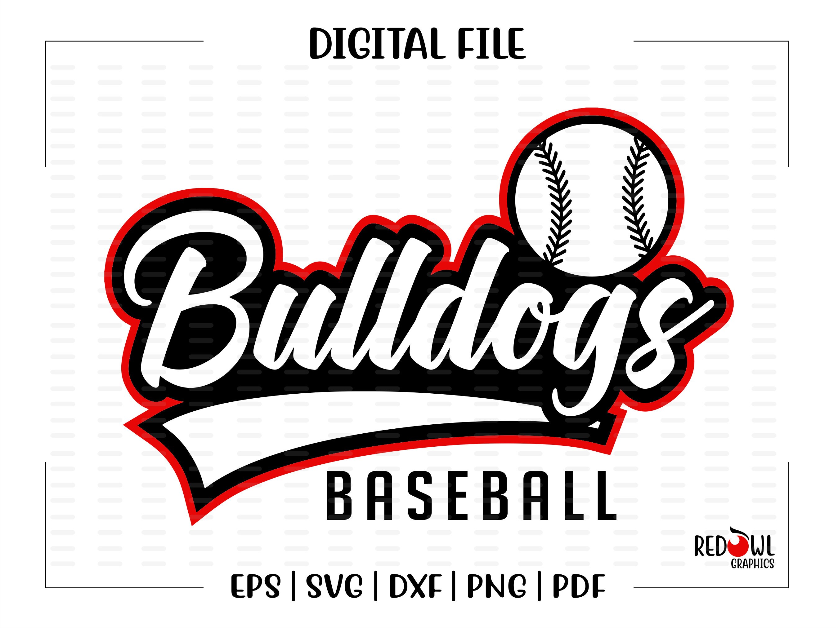 Baseball Svg Bulldog Baseball Svg Bulldog Bulldogs - Etsy