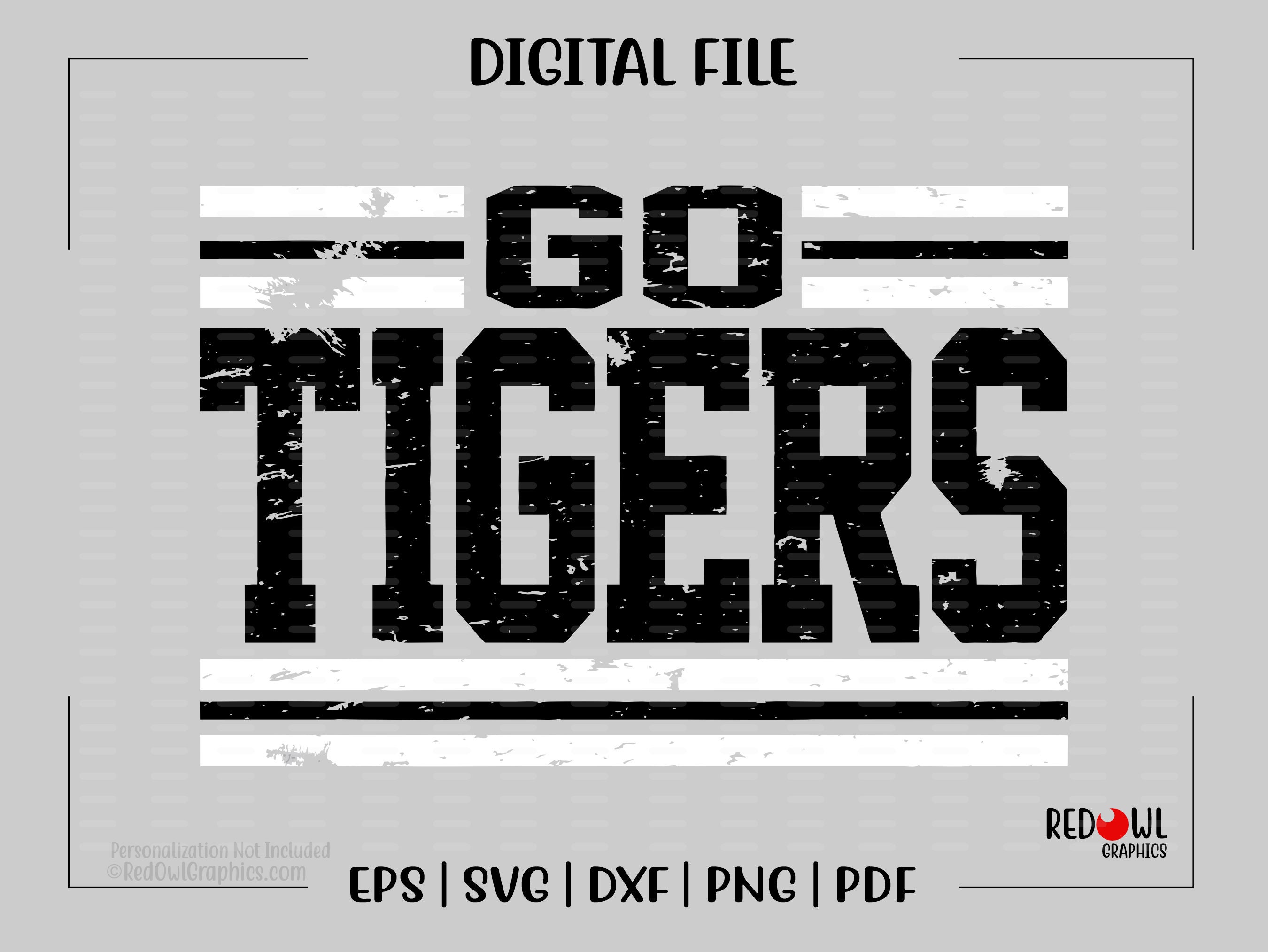 Tiger Svg, Tigers Svg, Tiger, Go Tigers, Distressed, Tigers Png, Svg ...