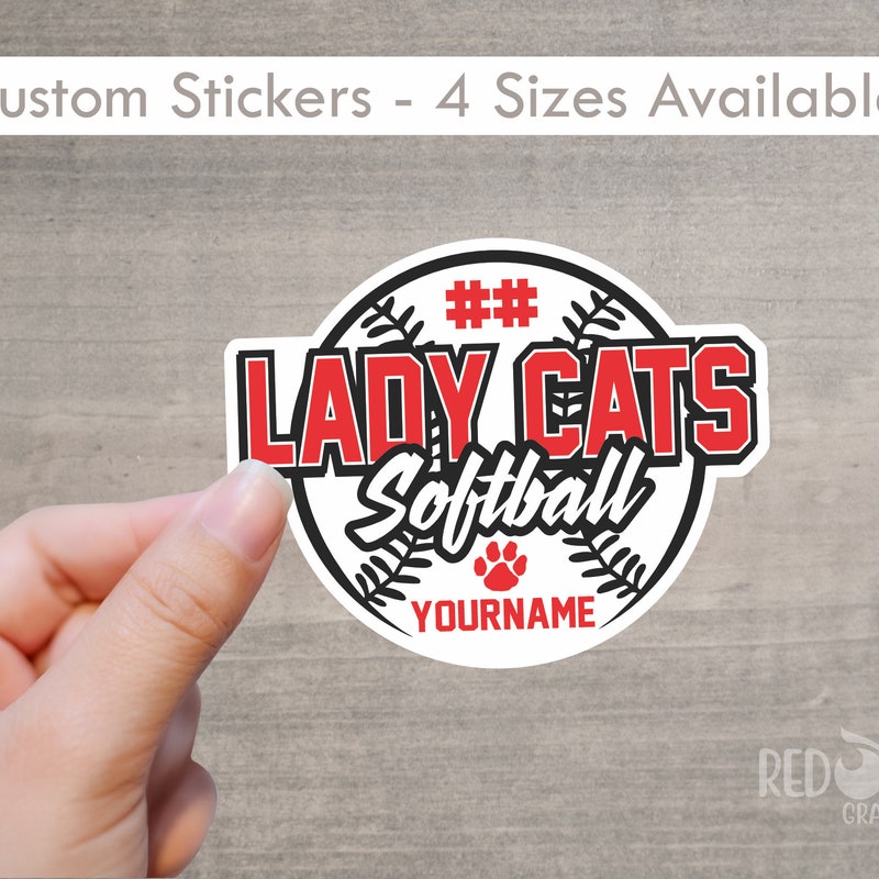 Softball Decal - Etsy