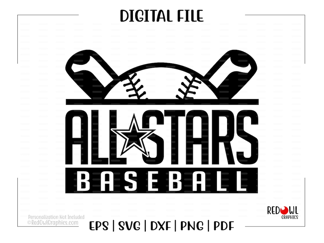 All Star Svg, All-star Svg, Baseball Svg, Baseball, All Stars, All ...