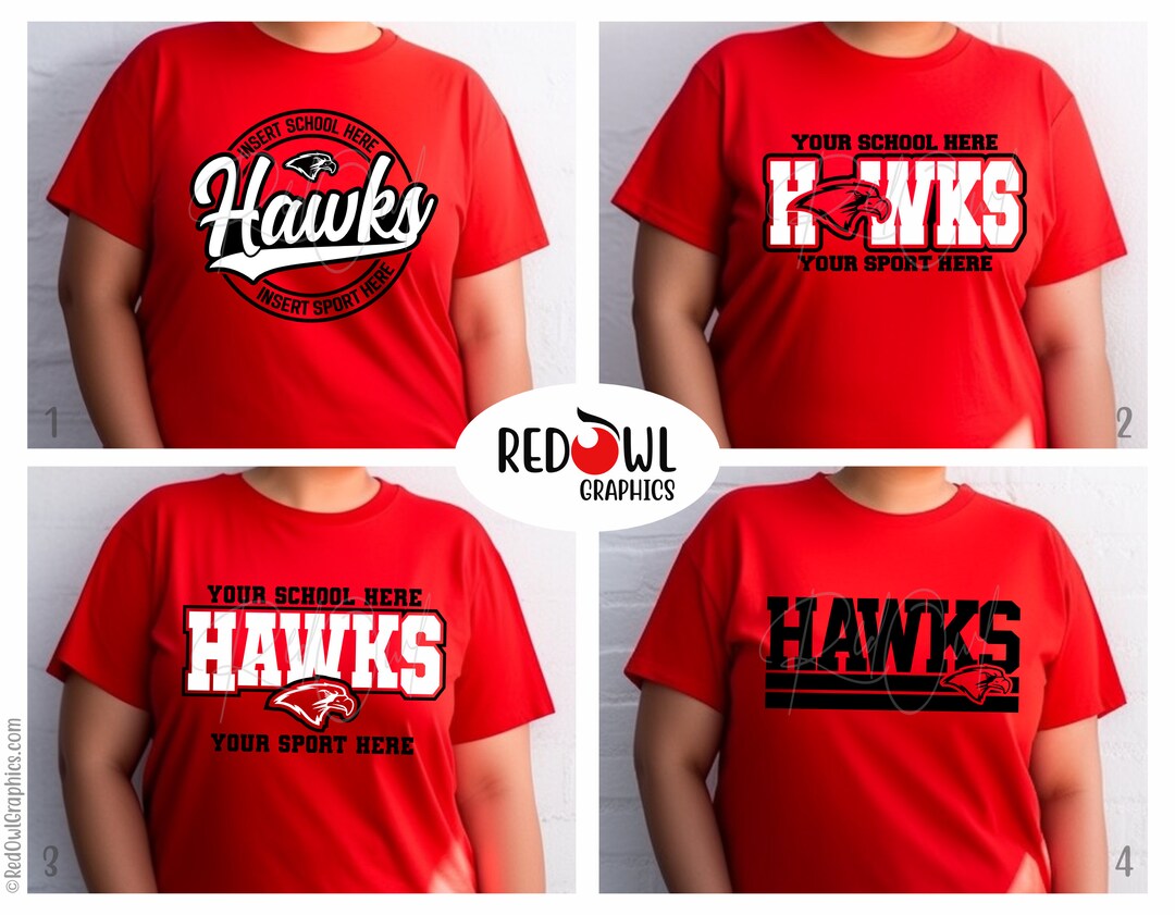 Personalized Hawks, Hawk, T-shirt, Customized, T-shirt, Hoodie ...
