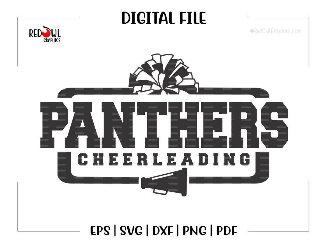 Cheer Svg Panther Cheer Svg Cheerleading Panther Panthers - Etsy