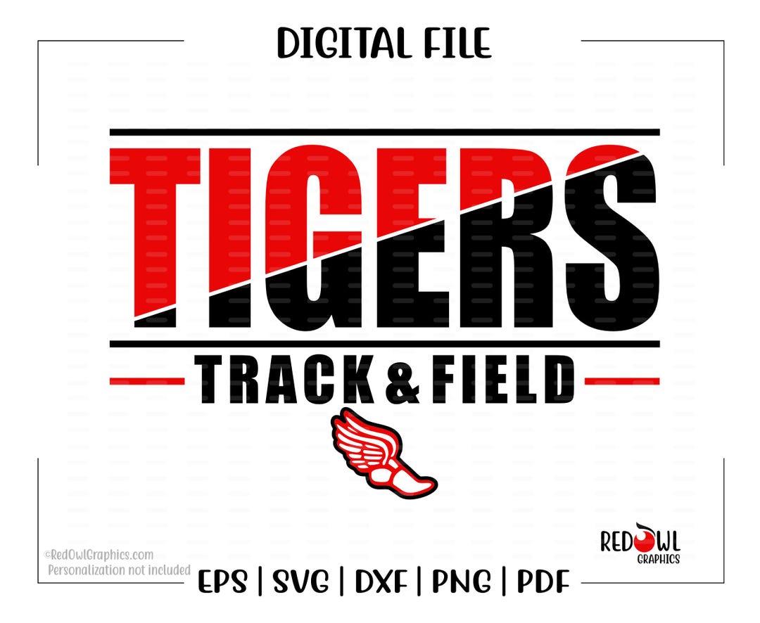 Track Svg, Tigers Track Svg, Tiger, Tigers Svg, Track, Field, Tigers ...