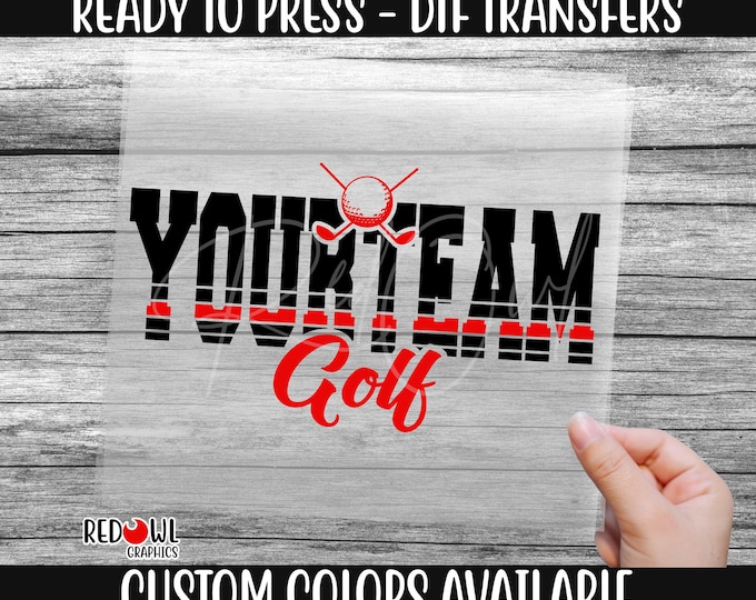 Golf Flag Golf Design DTF. Ready to Press, Heat Transfer, Gift for Her ...