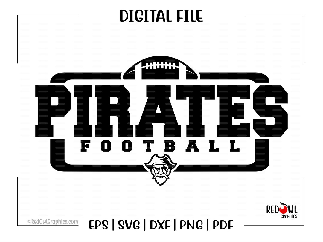 Football Svg, Pirate Football Svg, Pirate, Pirates, Football, Svg, Dxf ...