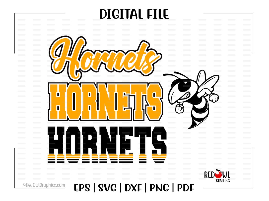 Hornet Svg, Hornets Svg, Hornet, Hornet, Script, Block, Mascot, School ...