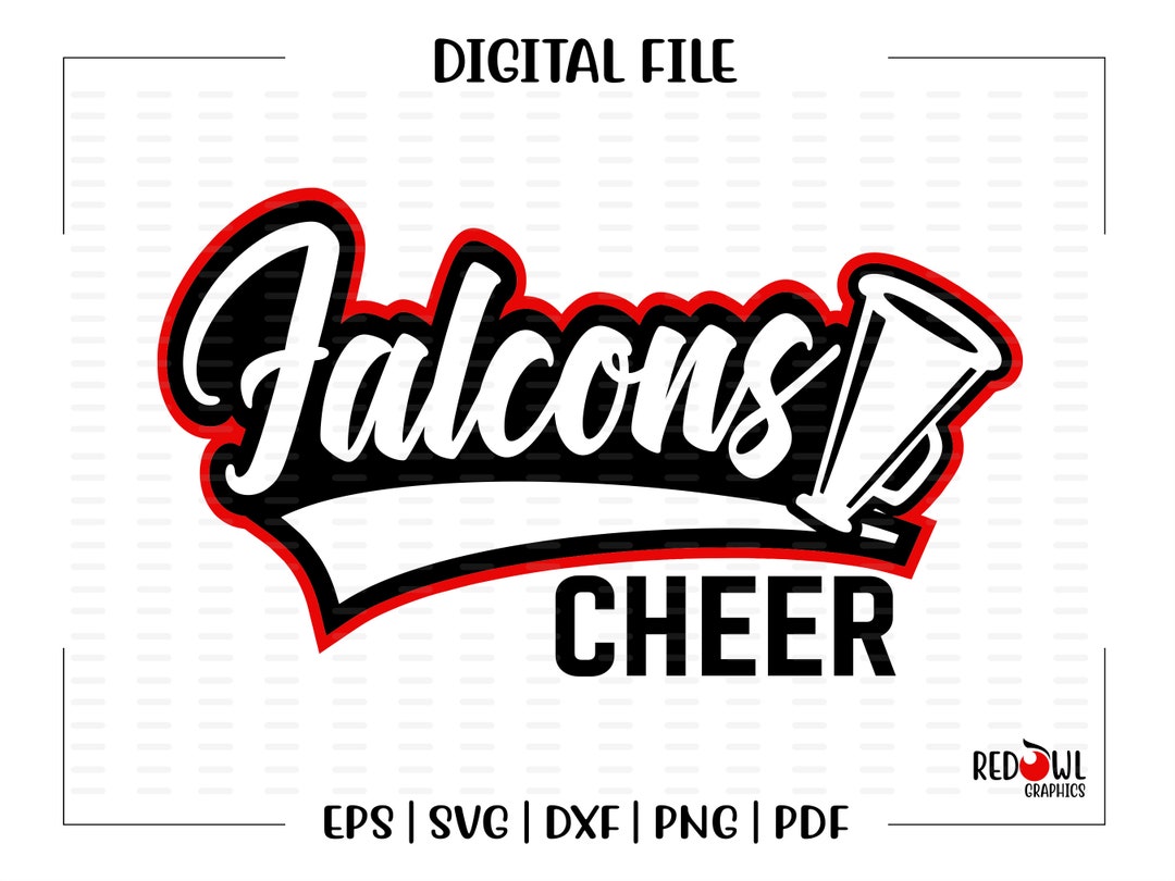 Cheerleading Svg, Falcon Cheerleading, Falcon, Falcons, Cheer ...