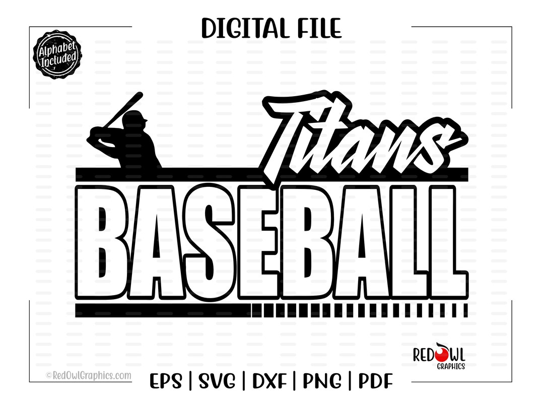 Baseball Svg, Titan Baseball Svg, Titan, Titans, Baseball, Svg, Dxf ...