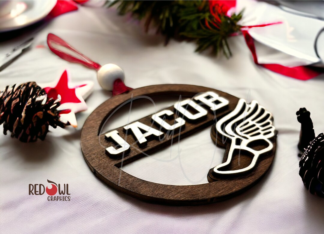 Personalized Track Ornament, Track Christmas Ornament, Engraved ...