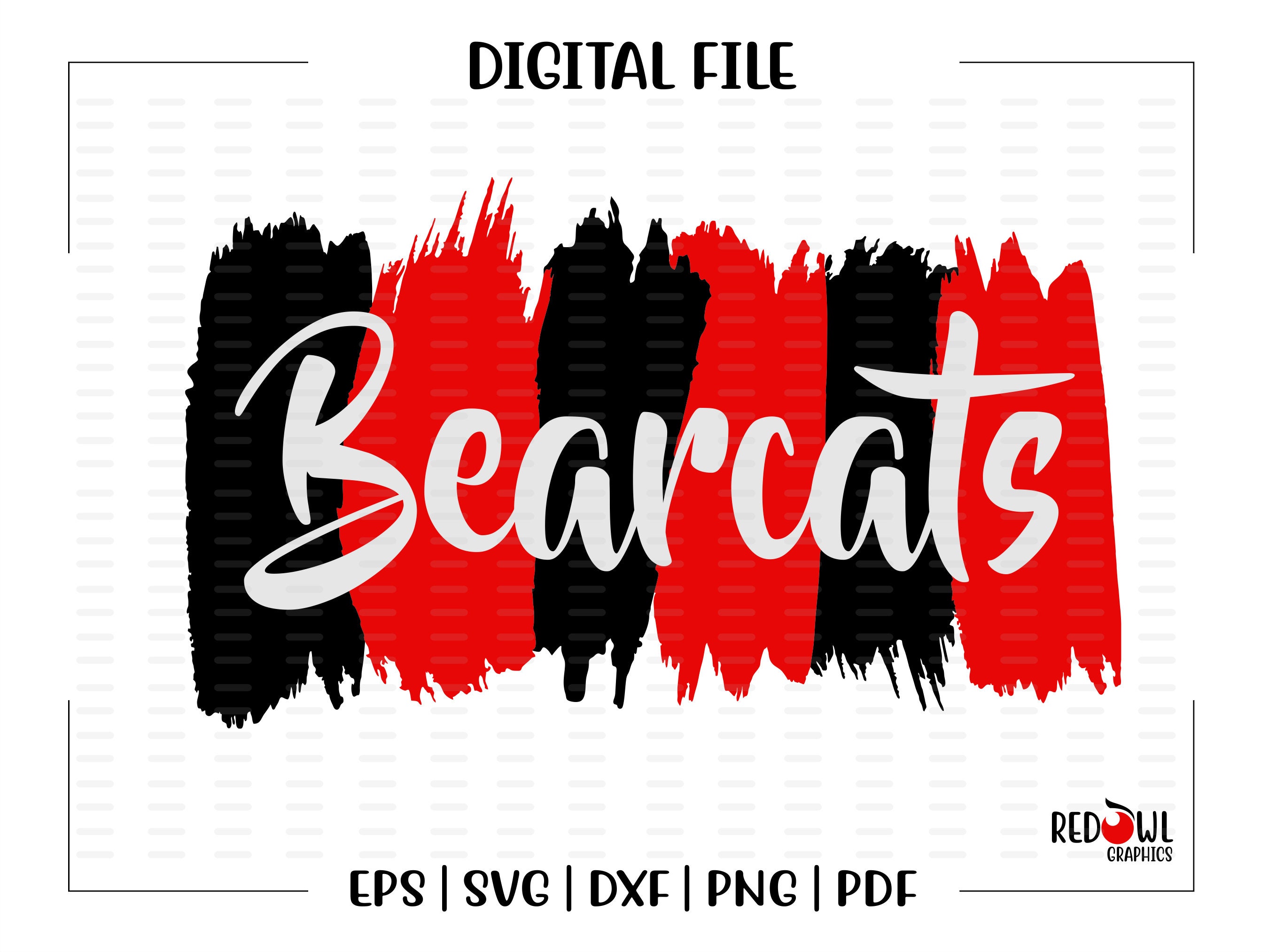Bearcat Svg Bearcats Svg Bearcat Bearcats Mascot School | Etsy