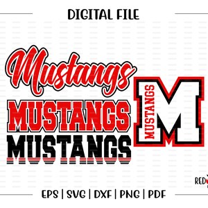 Mustangs Svg, Mustang Svg, Mustang, Mustangs, Heart, Love, Vector, Team ...