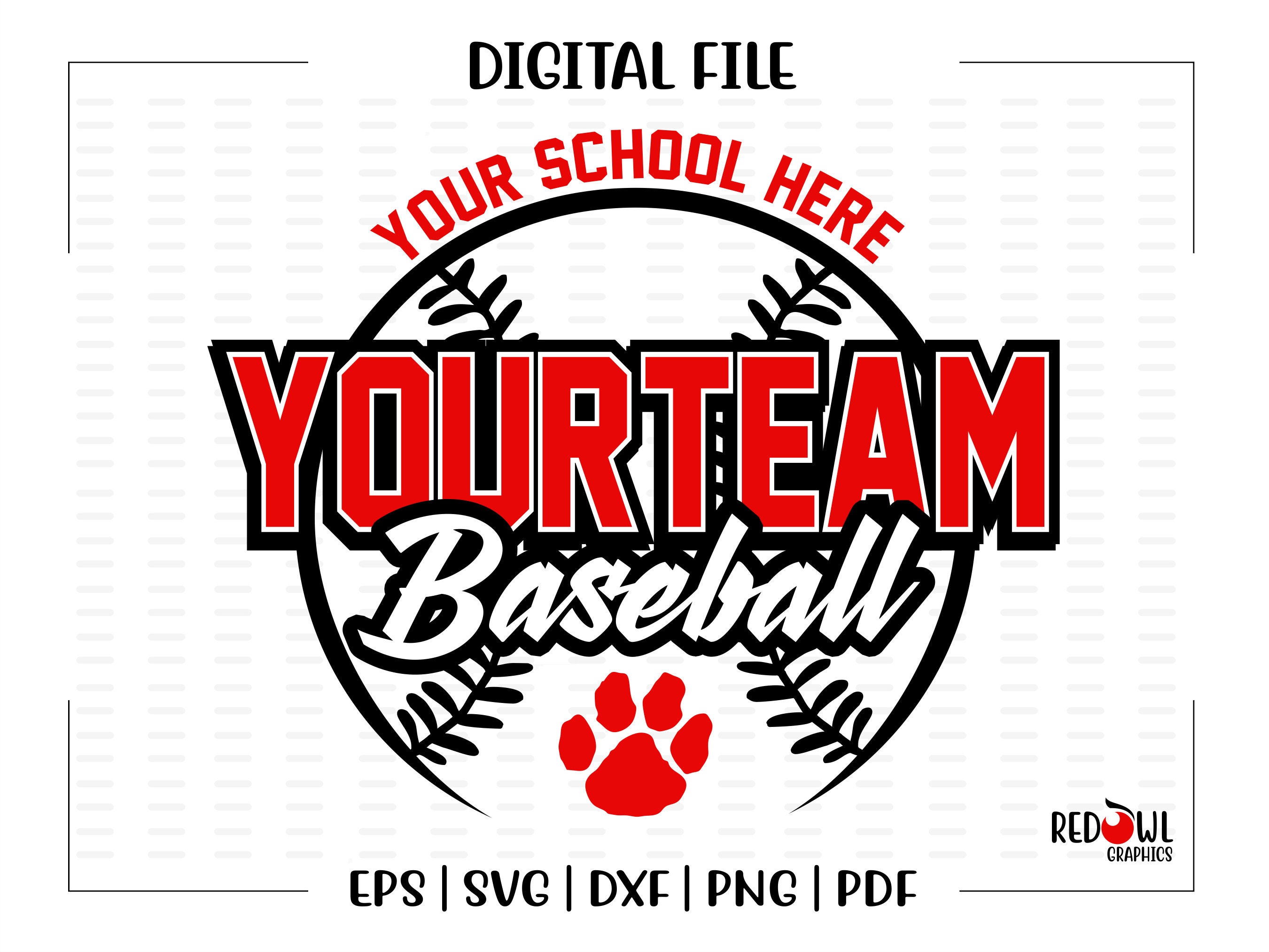 Custom Personalized Baseball Svg Baseball School Team - Etsy