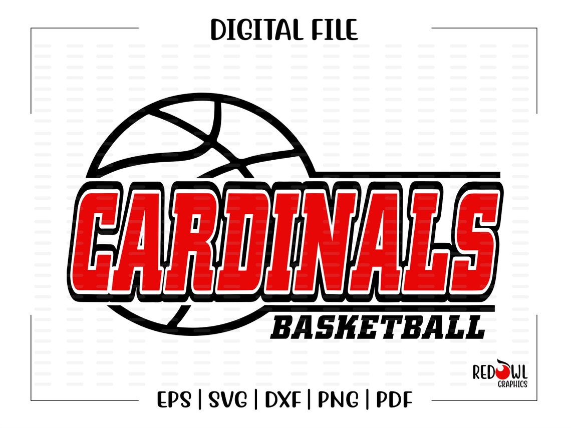 Basketball Svg, Cardinal Svg, Basketball, Cardinal Basketball, Cardinal ...