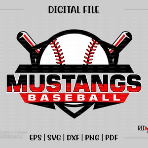 Mustang Baseball Svg, Baseball Svg, Mustang Svg, Mustangs, Baseball ...