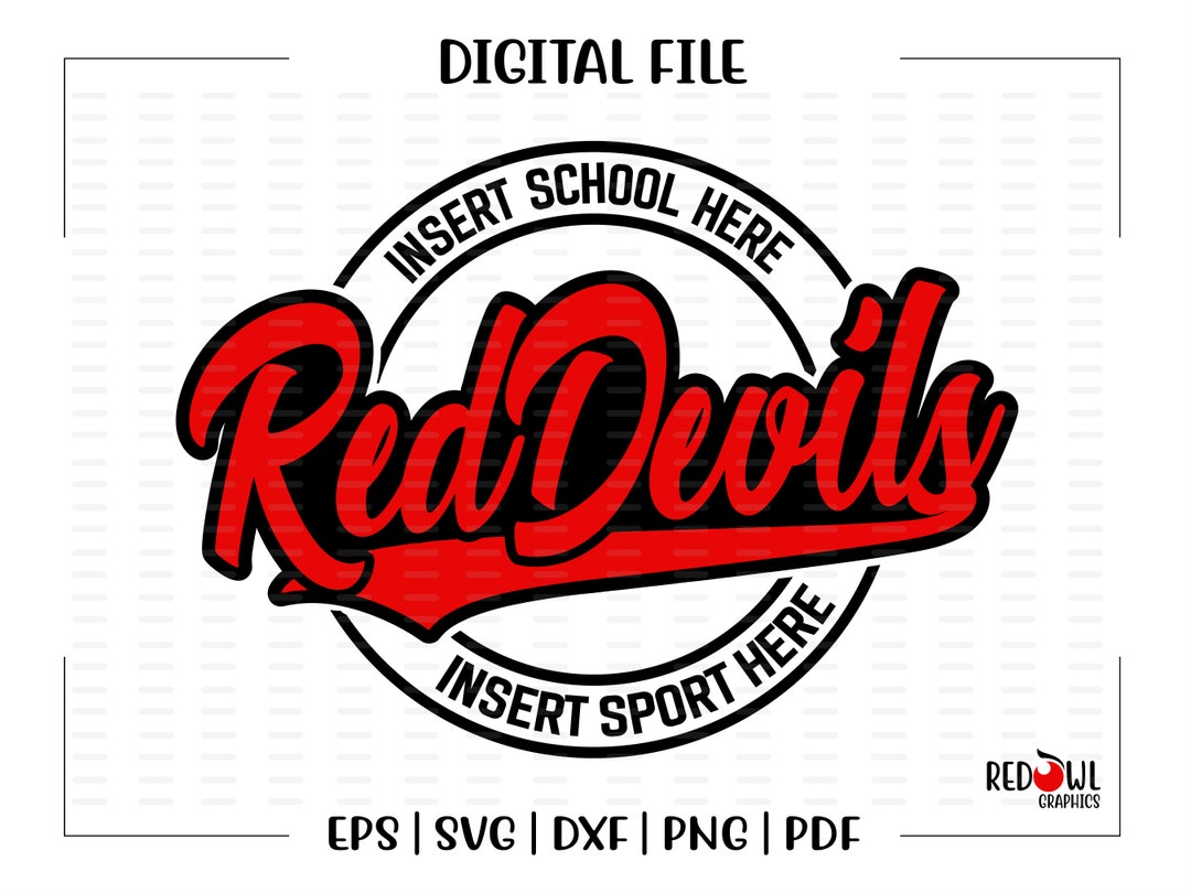 Red Devil Svg, Devils Svg, Red Devil, Red Devils, Devil, Svg, Dxf, Eps ...