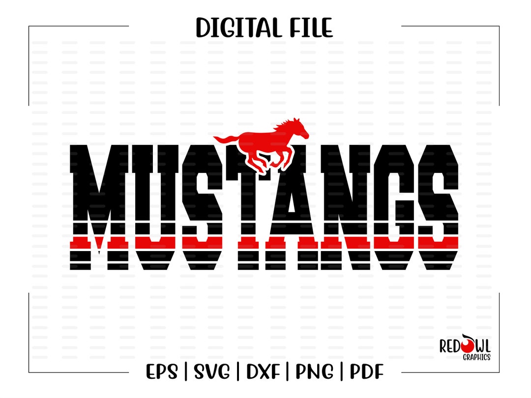Mustangs Svg, Mustang Svg, Mustang, Mustangs, Clipart, Vector, Team ...