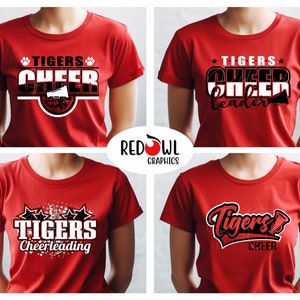 Cheerleading Shirt, Tiger Cheerleading, Tiger Shirt, Tigers, Cheer ...
