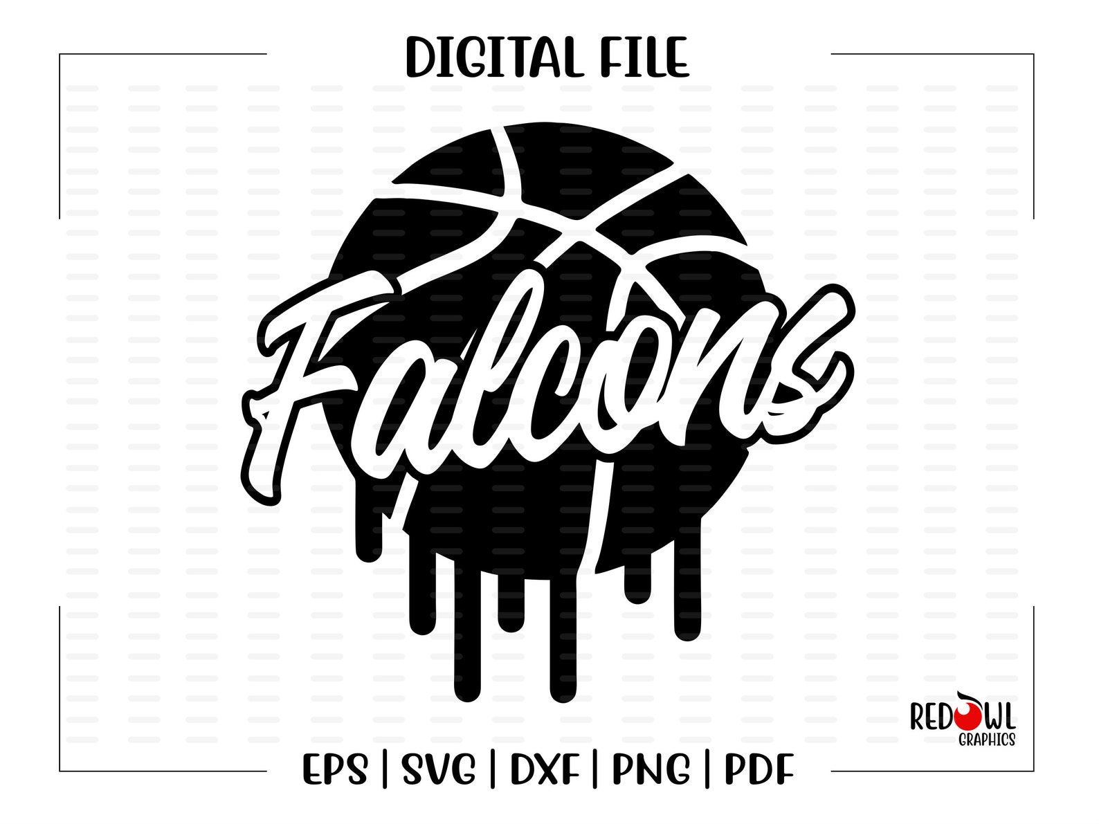 Basketball Svg Falcon Basketball Falcon Falcons | Etsy
